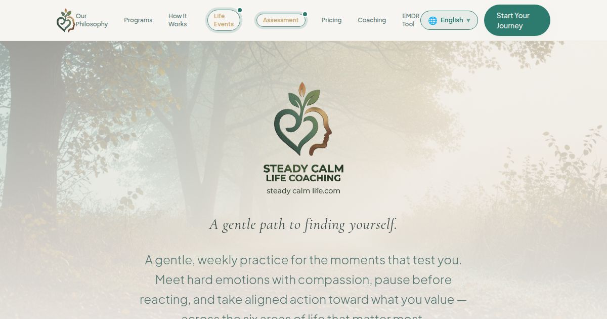 Steady Calm Life Transformation | Structured 6-Month Transformation ...